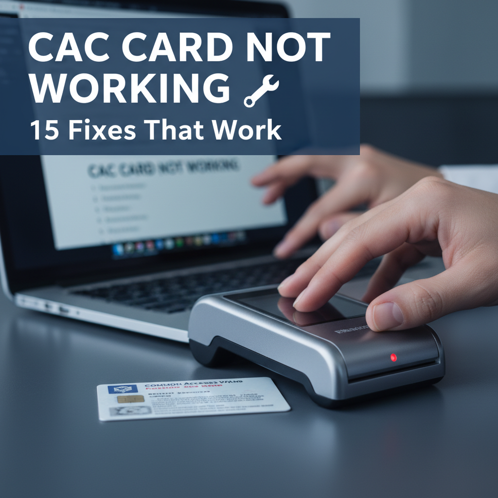 15 Fixes When Your CAC Card Stops Working - CAC Readers.com